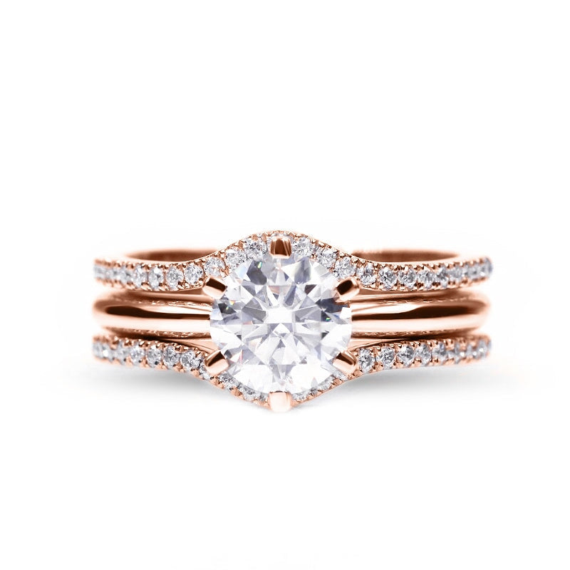 18k Rose Gold Wedding Ring Sets | Wedding and Engagement Rings – Everspark